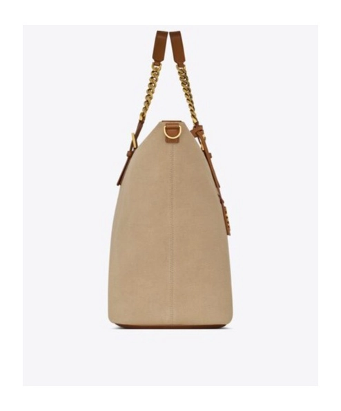 Saint Laurent Weekender Travel Bag With Leather Trim