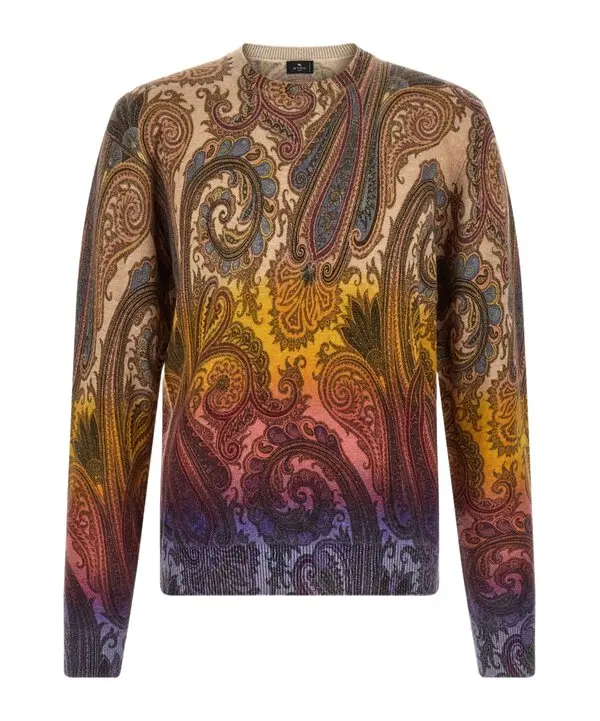 Etro Paisley-print Wool Sweater