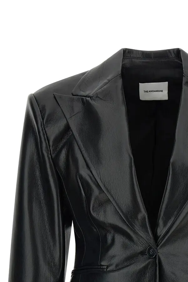 Andamane Toni Single-breasted Peak Lapel Blazer