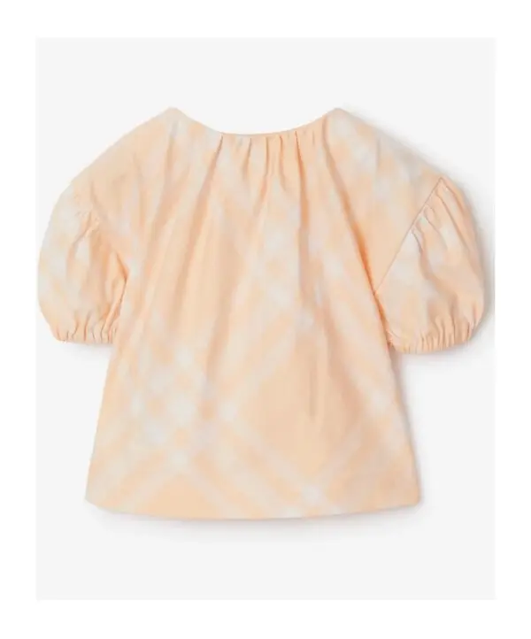 Burberry Checked Cotton Blouse