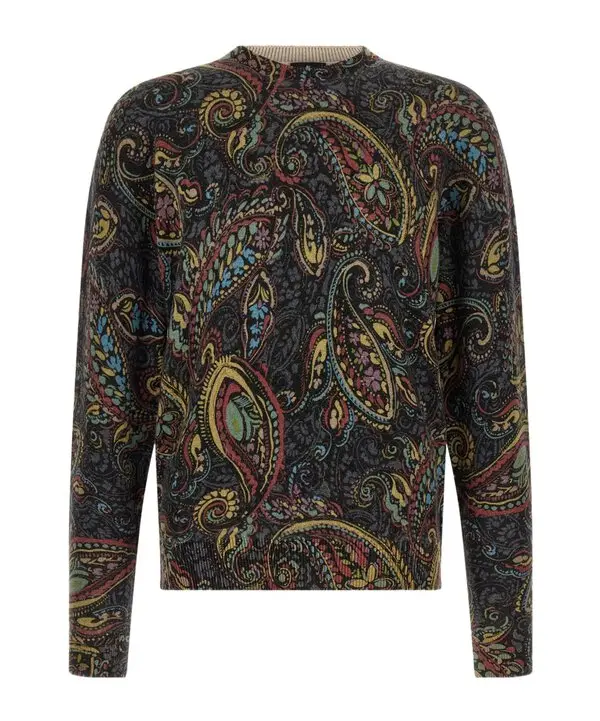 Etro Paisley Crew Neck Knitted Jumper - Multicolor