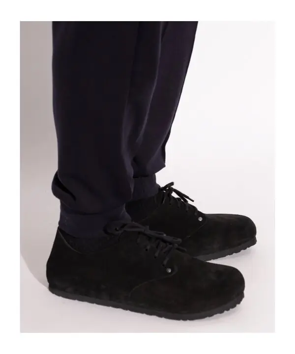 BIRKENSTOCK Maine Lace-up Derby Shoes - Black
