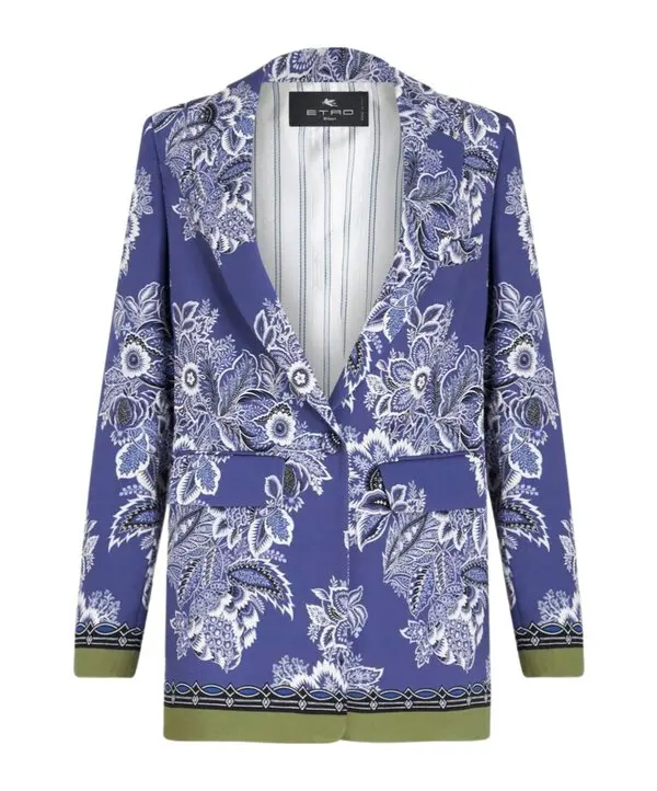 Etro Printed Cady Jacket