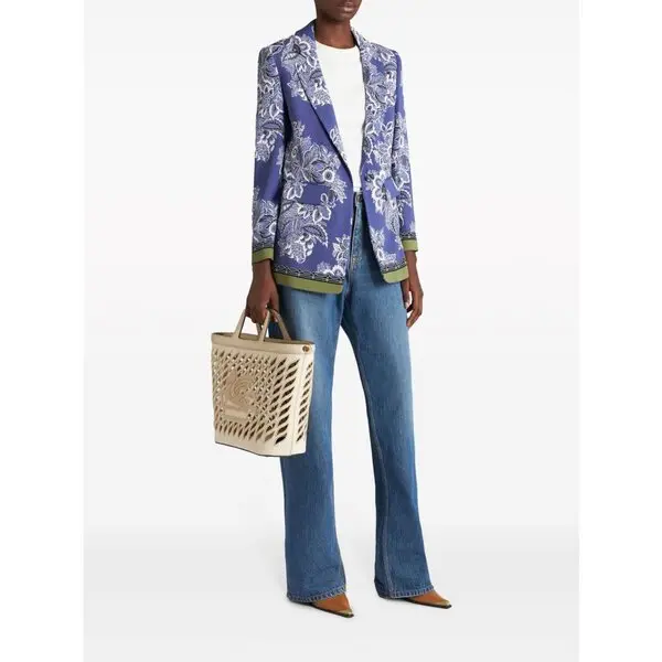 Etro Printed Cady Jacket