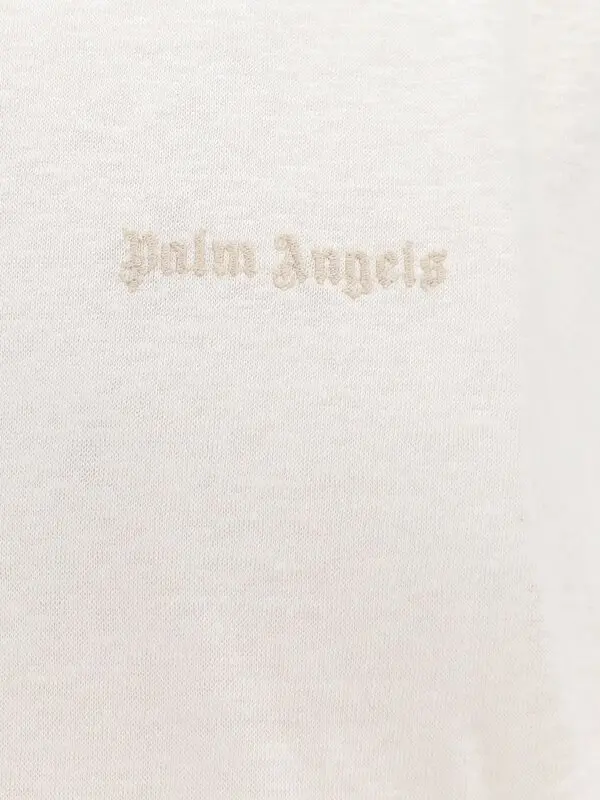 Palm Angels Logo Embroidered Crewneck T-shirt