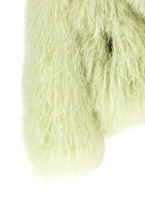 BLANCHA Fur Maxi Shawl Collar Jacket