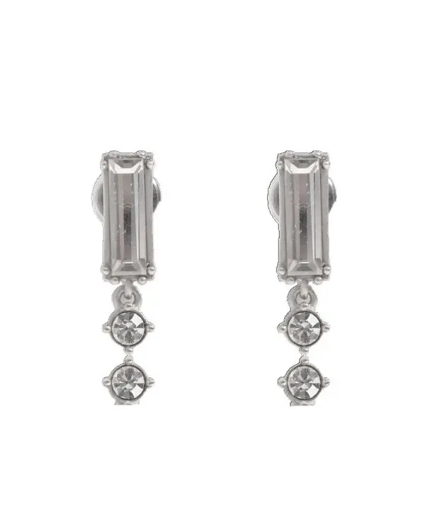 JIL SANDER Earrings With A Shimmering Crystal