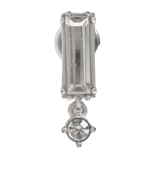 JIL SANDER Earrings With A Shimmering Crystal