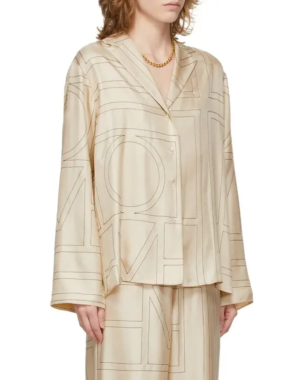 TOTEME Monogram-embroidered Shirt