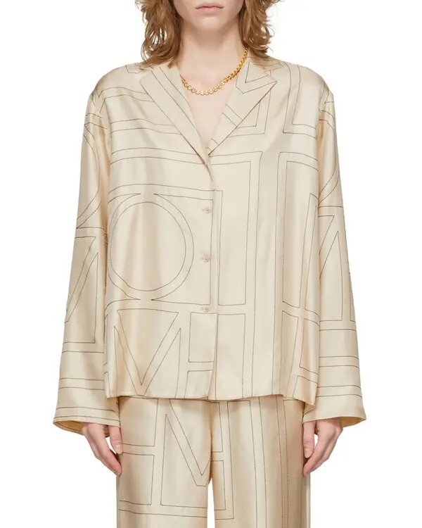 TOTEME Monogram-embroidered Shirt