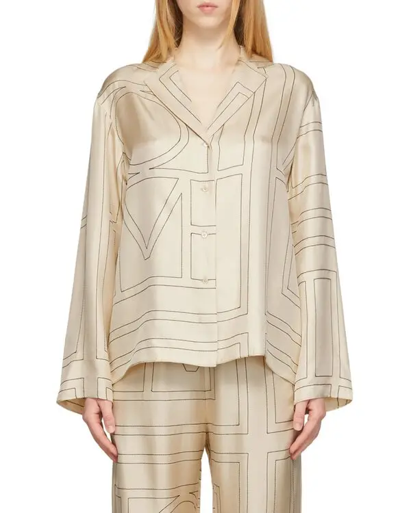 TOTEME Monogram-embroidered Shirt