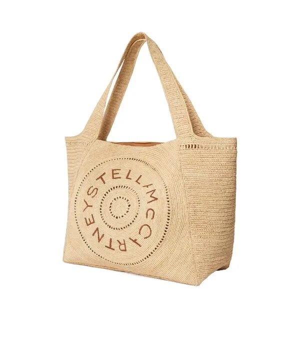 Stella McCartney Logo Embroidered Top Handle Bag