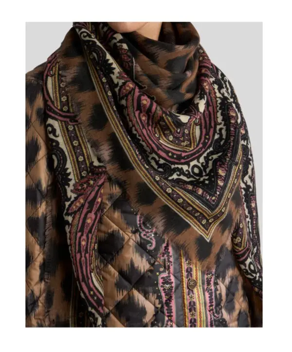 Etro Animalier Square Scarf