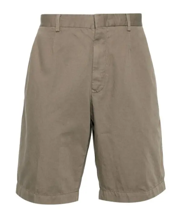Zegna Cotton-blend Chino Shorts