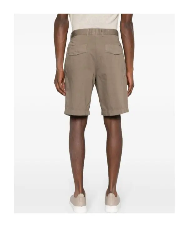 Zegna Cotton-blend Chino Shorts