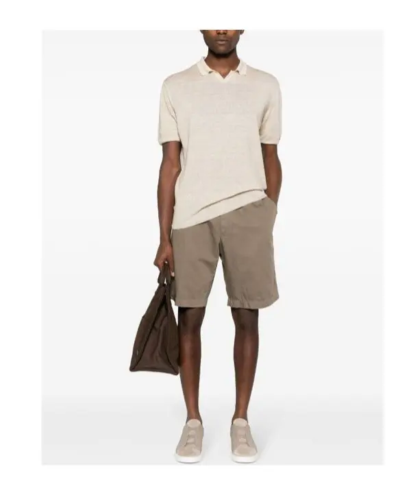 Zegna Cotton-blend Chino Shorts