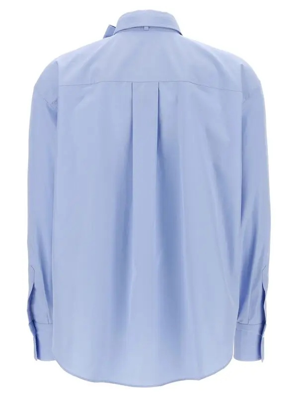 Brunello Cucinelli Long Sleeve Shirt With Bow Detail