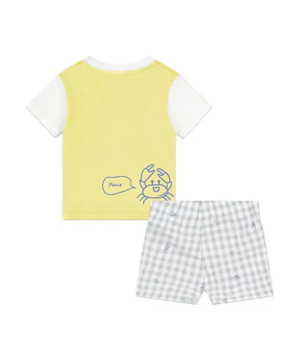 Kenzo Graphic Print T-shirt And Checked Shorts Set