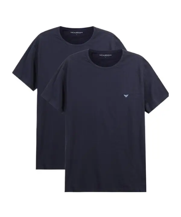 Emporio Armani Round Collar Short-sleeve T-shirt Two-piece Set