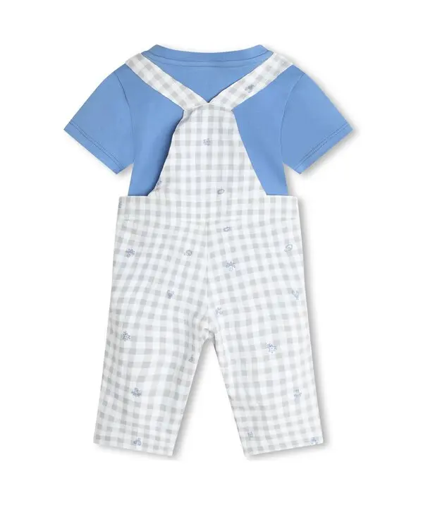 Kenzo Checked Cotton Dungarees Set