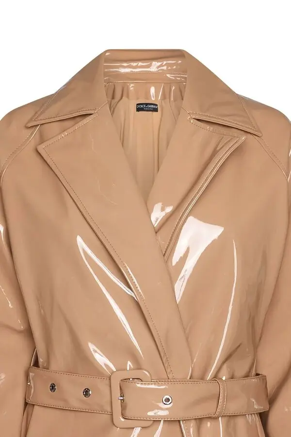 Dolce & Gabbana Dolce Gabbana Belted Waist Trench Coat