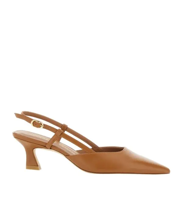 STUART WEITZMAN Pointed High Heel Sandals - Brown