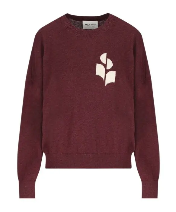 Isabel Marant Étoile Logo-embroidered Balloon-sleeve Jumper - Red