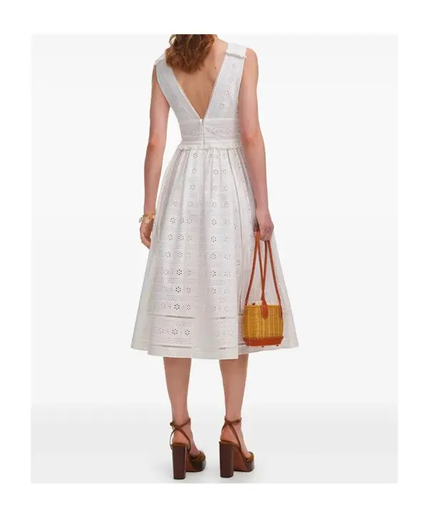 SELF-PORTRAIT Broderie Midi Dress