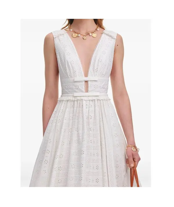 SELF-PORTRAIT Broderie Midi Dress