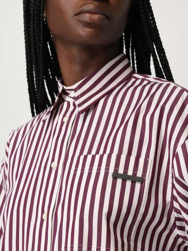 Brunello Cucinelli Striped Long-sleeve Shirt