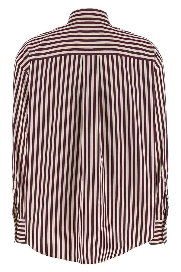 Brunello Cucinelli Striped Long Sleeved Shirt