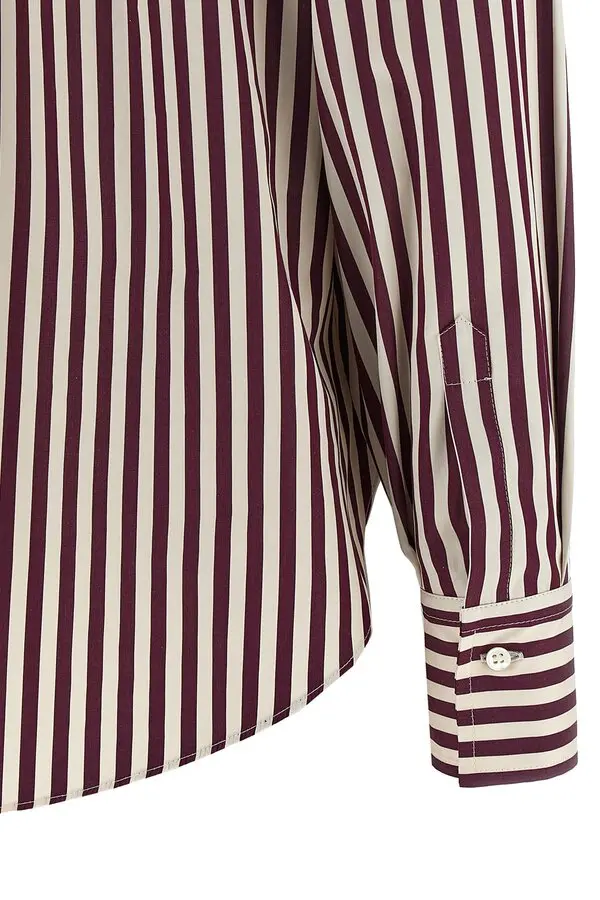 Brunello Cucinelli Striped Long Sleeved Shirt