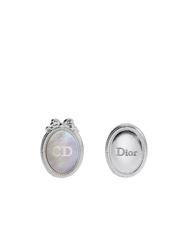Dior Medaillon Earrings - Silver
