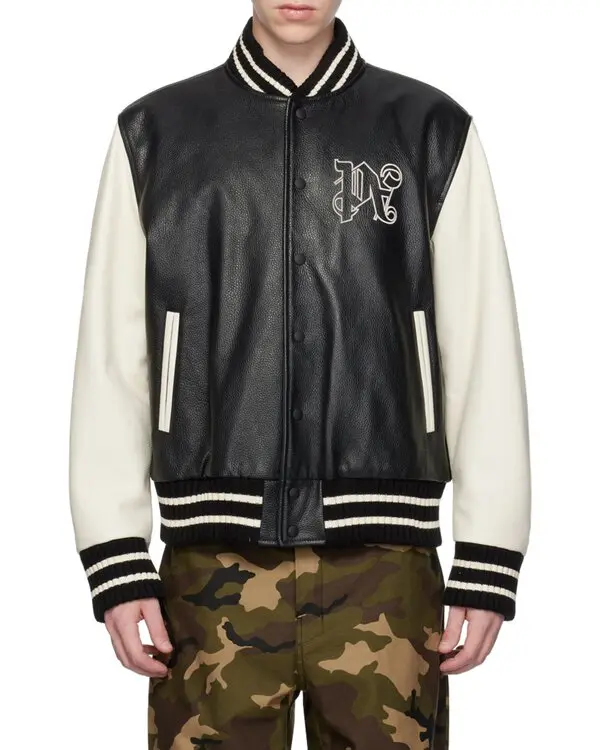 Palm Angels Pa Monogram Bomber Jacket