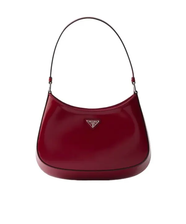 Prada Cleo Brushed Leather Shoulder Bag