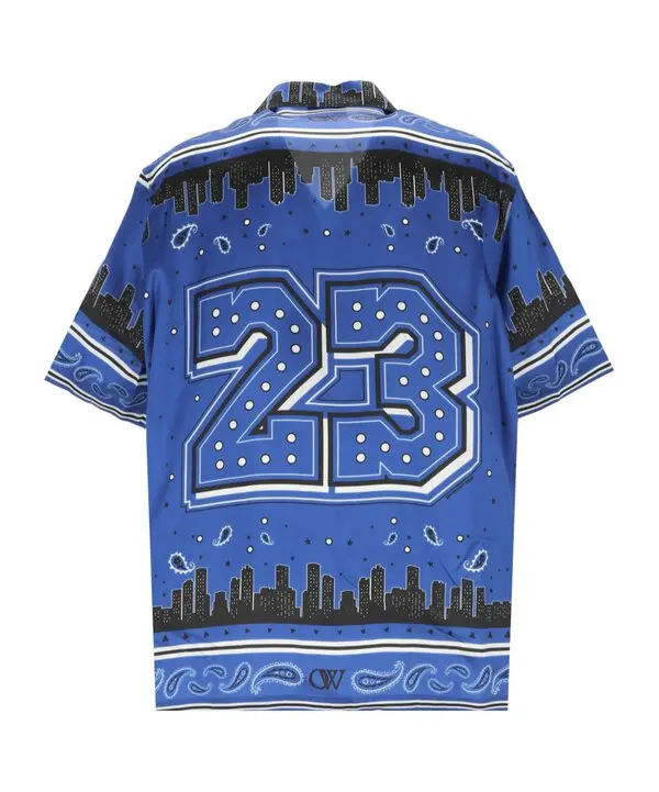Off-White Bandana-printed Straight Hem Shirt