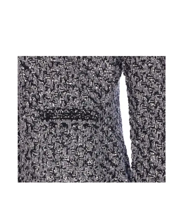 Fabiana Filippi Denim Effect Sequin Tweed Jacket