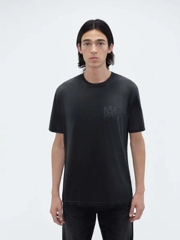 Amiri Logo Printed Crewneck T-shirt