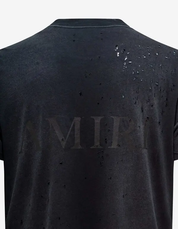 Amiri Logo Printed Crewneck T-shirt
