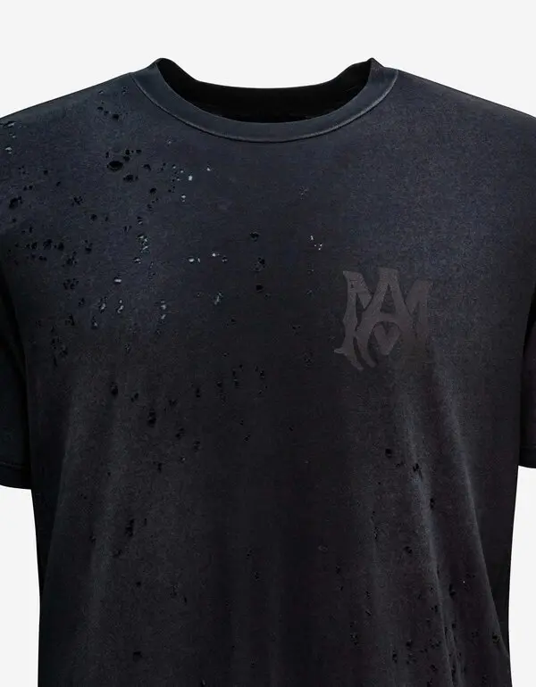 Amiri Logo Printed Crewneck T-shirt