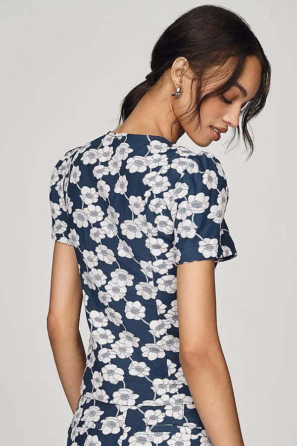 Maeve Cutout Tie-front Blouse