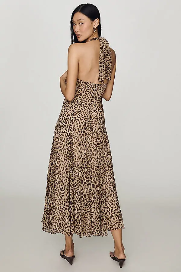 Astr The Label Myra Halter Maxi Dress