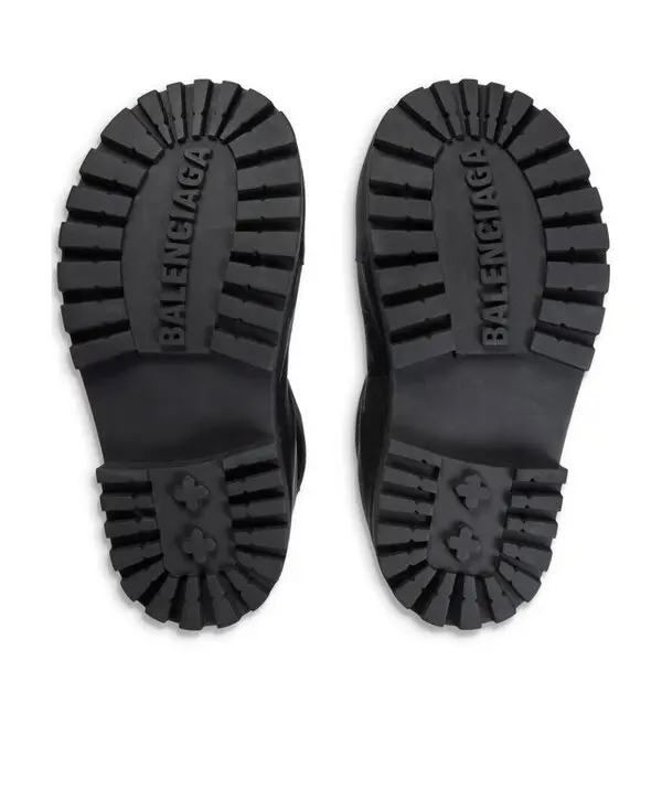 Balenciaga Logo Patch Alaska Ankle Boots
