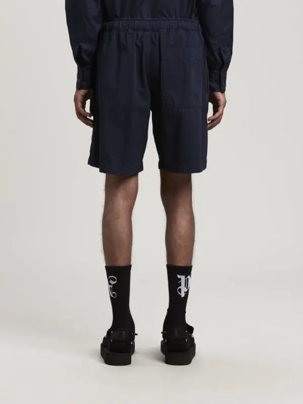 Palm Angels Logo Embroidered Drawstring Bermuda Shorts