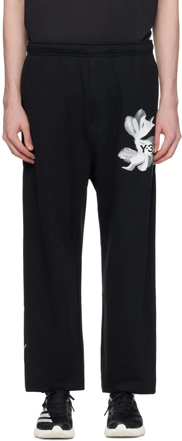 Y3 Graphic-printed Trousers