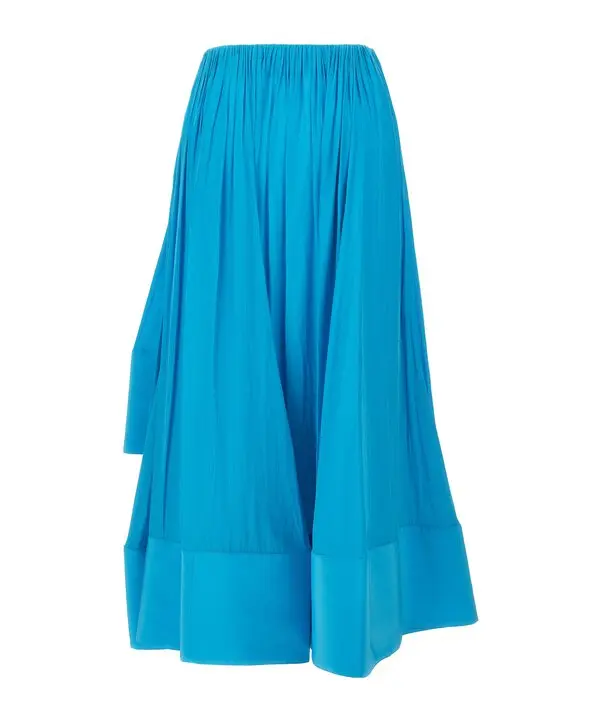LANVIN Ruffled Hem Pleated Skirt