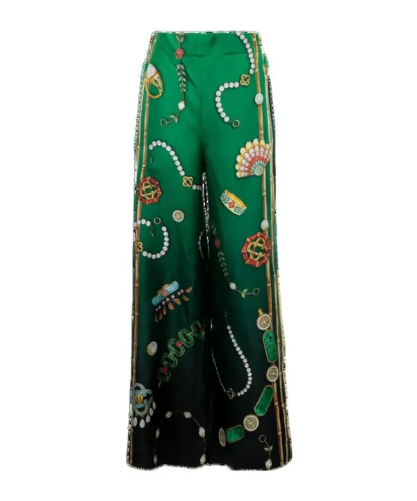 Casablanca La Boite A Bijoux Satin Trousers