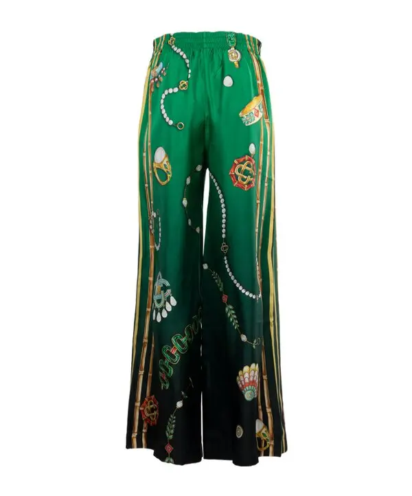 Casablanca La Boite A Bijoux Satin Trousers