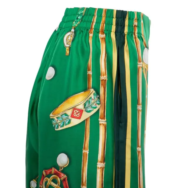 Casablanca La Boite A Bijoux Satin Trousers