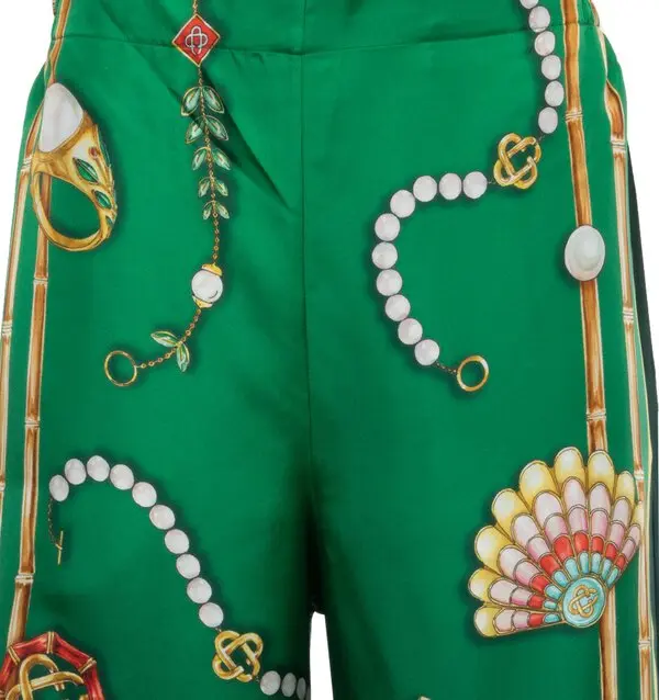 Casablanca La Boite A Bijoux Satin Trousers